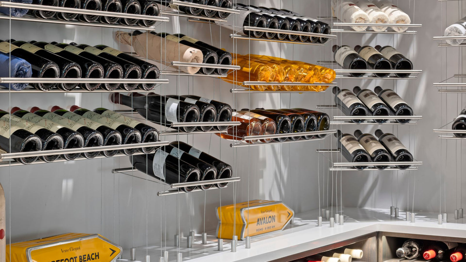 Label Line - Cable Wine Racks - Genuwine Cellars Reserve